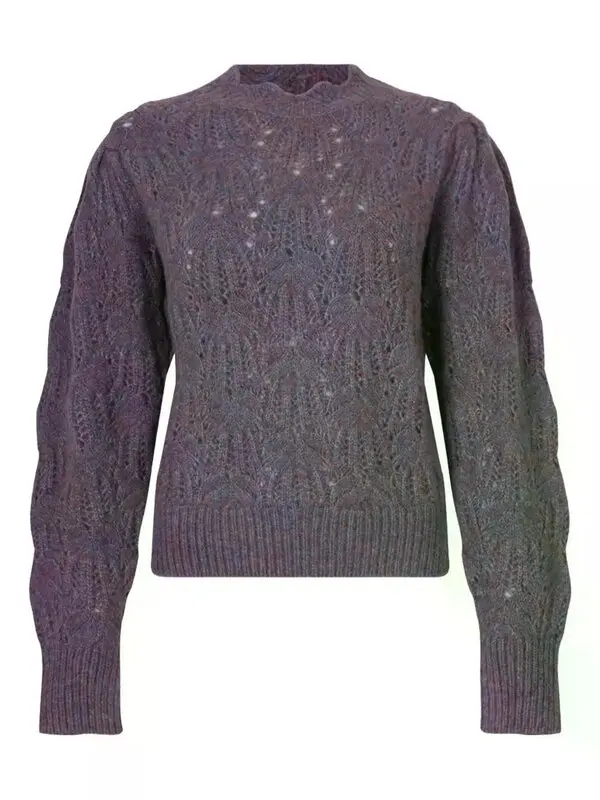 Isabel Marant Openwork Knit Sweater - Purple