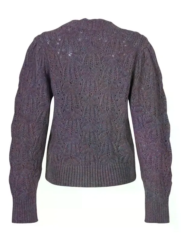 Isabel Marant Openwork Knit Sweater - Purple