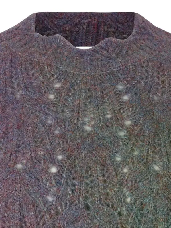 Isabel Marant Openwork Knit Sweater - Purple