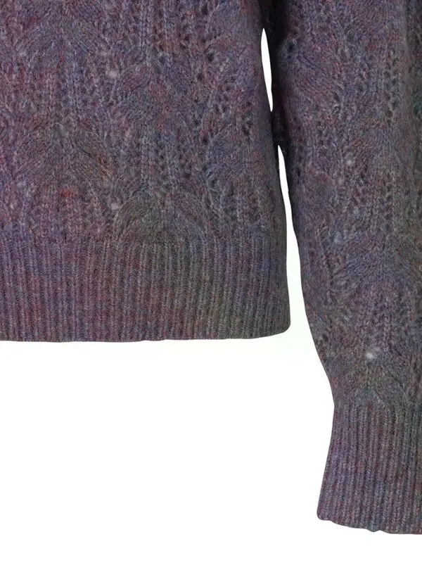 Isabel Marant Openwork Knit Sweater - Purple