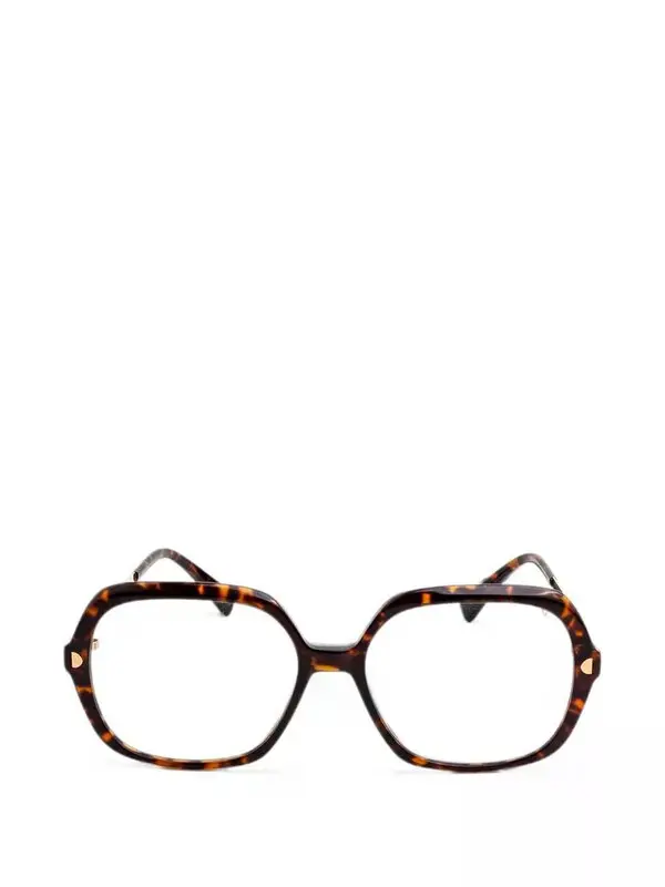 Mykita Nanna Geometric Eyeglasses - Brown