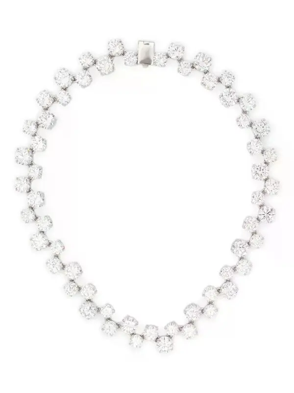 Completedworks Zirconia Embellished Necklace - Silver