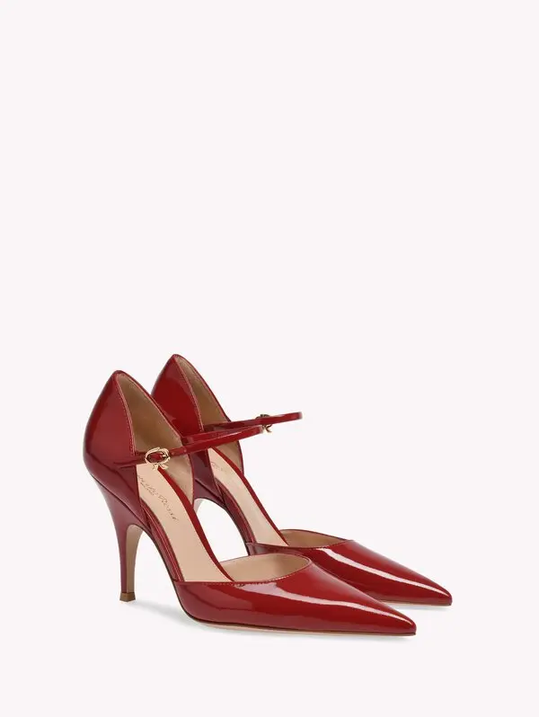GIANVITO ROSSI Sofia D'orsay Pumps - Red - Glossy  Nappa