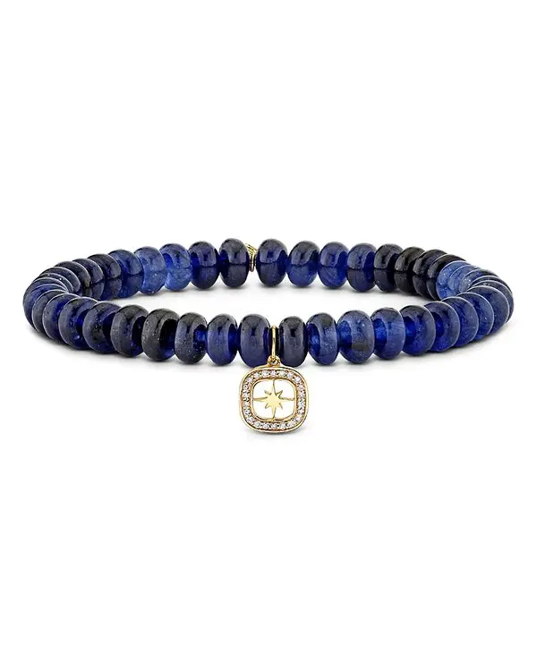 SYDNEY EVAN 14k Yellow Gold Sapphire And Diamond Bracelet - Blue/gold