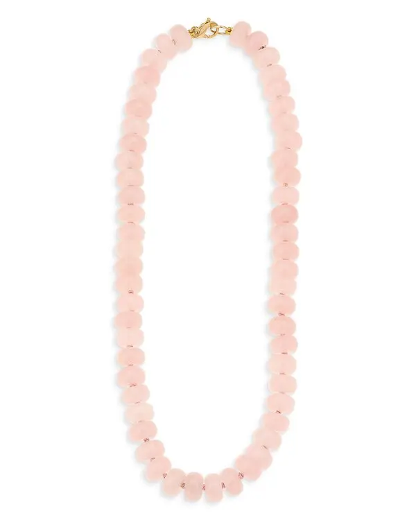 Adina Reyter 9k Yellow Rose Quartz Necklace - Gold