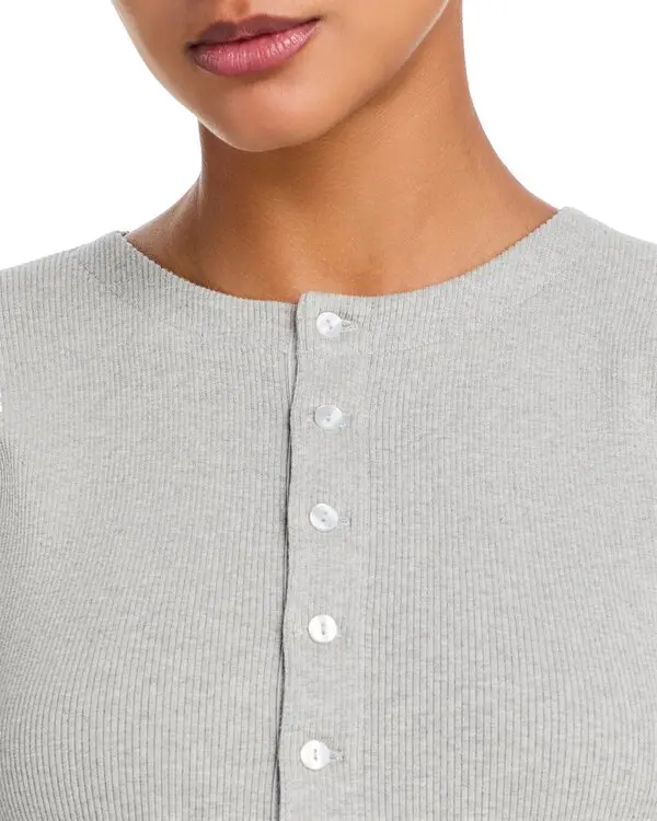 Victoria Beckham Ribbed Henley Top