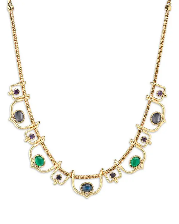 CAPUCINE DE WULF Contessa Belle Nuit Necklace - Multi/gold
