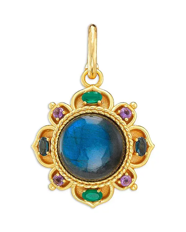 CAPUCINE DE WULF Contessa Pendant - Multi/gold