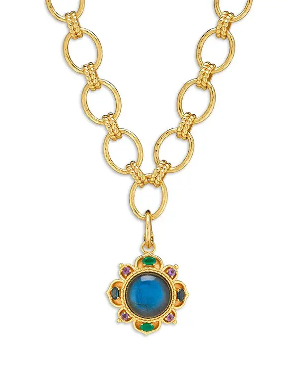 CAPUCINE DE WULF Contessa Pendant - Multi/gold