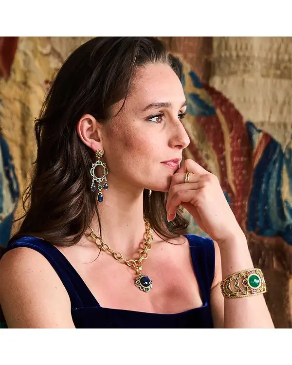 CAPUCINE DE WULF Contessa Pendant - Multi/gold