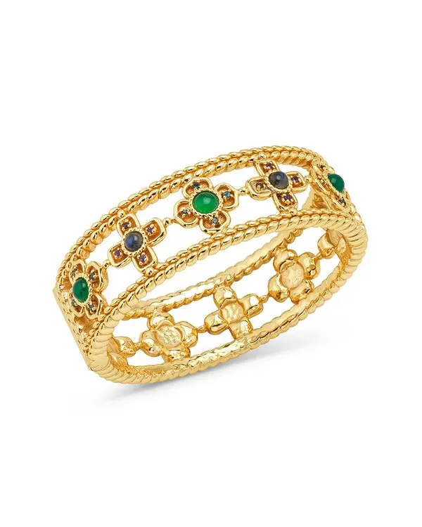 CAPUCINE DE WULF Contessa Hinged Bangle Bracelet