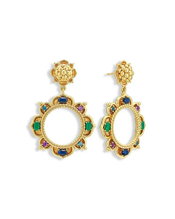 CAPUCINE DE WULF Contessa Dangle Earrings - Multi/gold