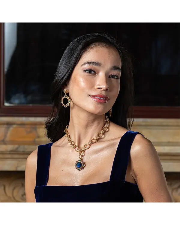CAPUCINE DE WULF Contessa Dangle Earrings - Multi/gold