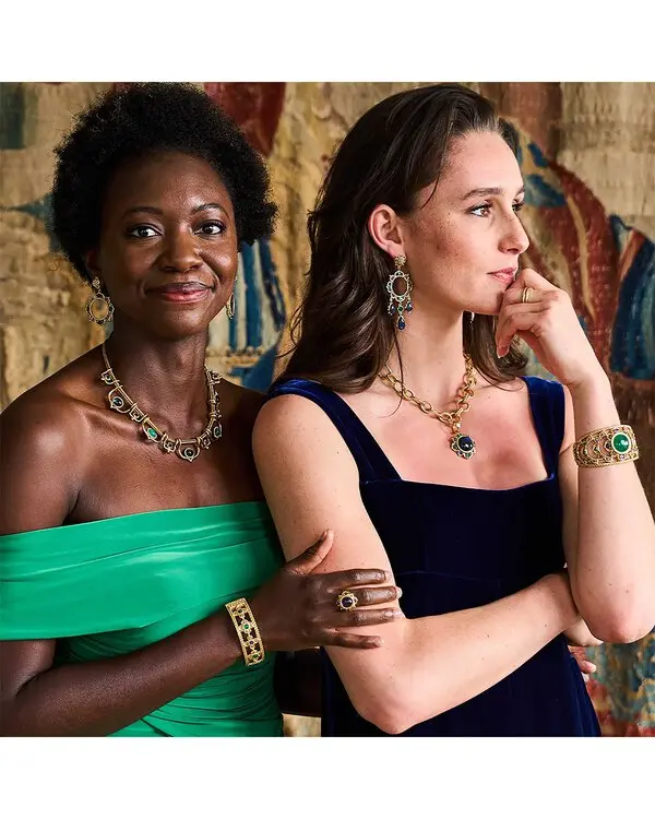 CAPUCINE DE WULF Contessa Dangle Earrings - Multi/gold