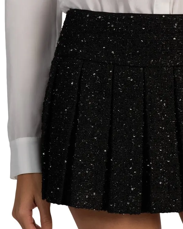 Alice + Olivia Emilie Tweed Mini Skort