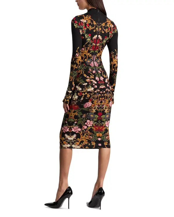 Alice + Olivia Delora Printed Midi Dress - Evermine - 50% Off | Editorialist