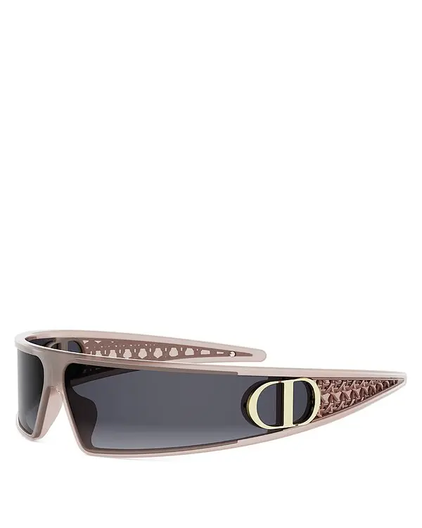 Dior 91 Mm Mask Sunglasses - Dark Havana/bordeaux