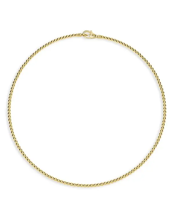 Lagos 18k Yellow Caviar Beaded Collar Necklace