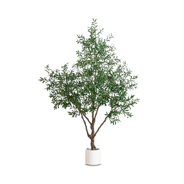 NEARLY NATURAL 8' Artificial Grand Olive Tree - Green
