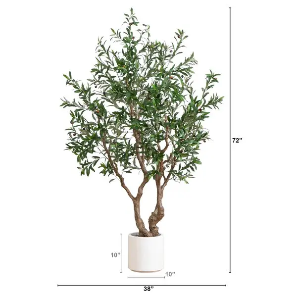 NEARLY NATURAL 6' Artificial Grand Olive Tree