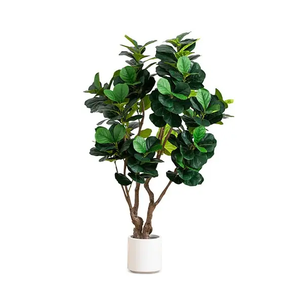 NEARLY NATURAL 6' Artificial Grand Fiddle Leaf Tree - Green