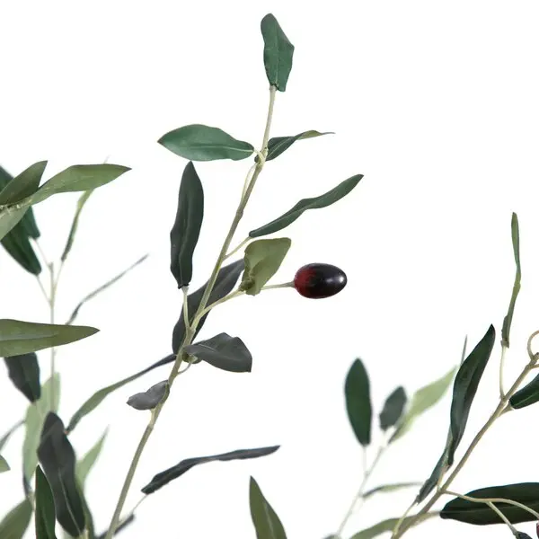 NEARLY NATURAL 5' Artificial Slim Minimalist Olive Tree - Green