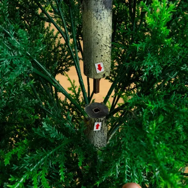NEARLY NATURAL 5' Uv Resistant Artificial Cypress Tower Tree