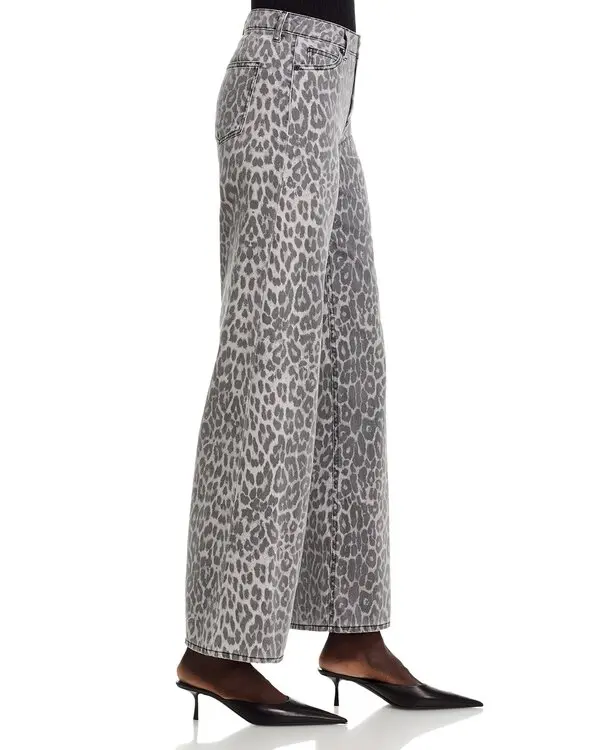 Kobi Halperin Joan Leopard Print Jeans - Grey Multi