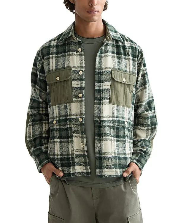 Scotch & Soda Relaxed Fit Button Front Shirt Jacket