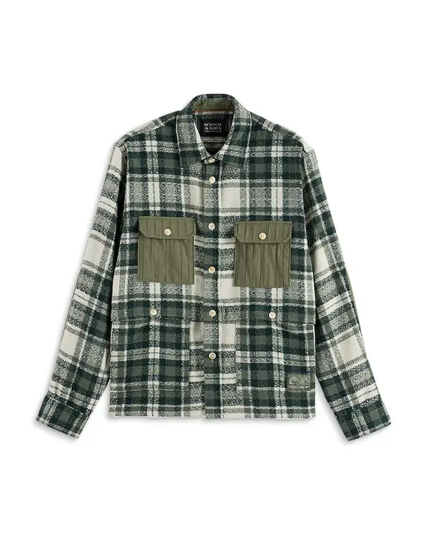Scotch & Soda Relaxed Fit Button Front Shirt Jacket