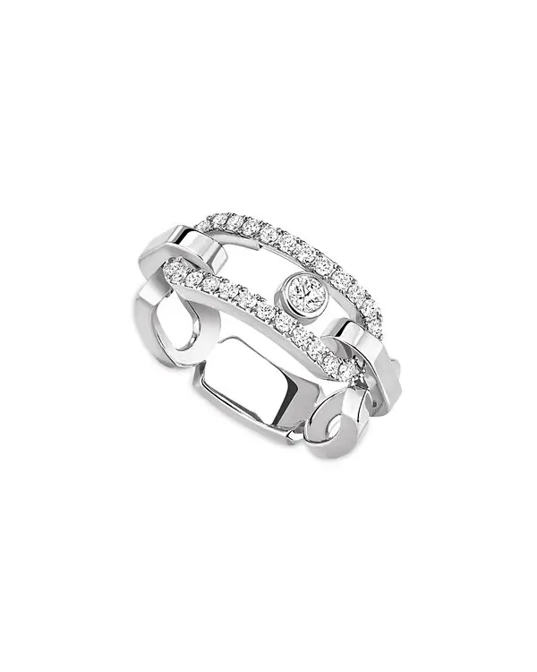 Messika 18k Move Link Diamond Ring - No Color