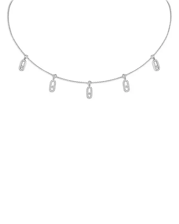 Messika 18k Diamond Pave Choker Necklace - White Gold