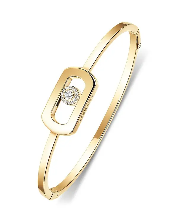 Messika 18k Yellow Diamond Bangle Bracelet - Gold