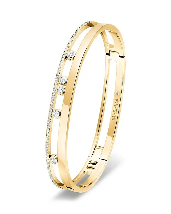Messika 18k Diamond Bangle Bracelet - Gold