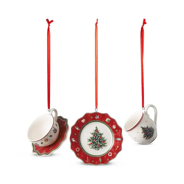 VILLEROY & BOCH Toy's Delight Dinnerware Ornaments, Set Of 3 - No Color