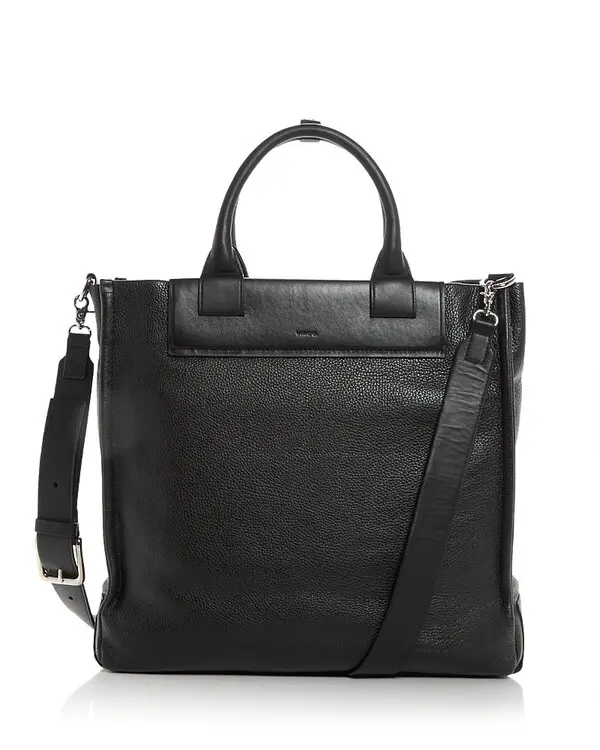 Vince Leather Tote - Black