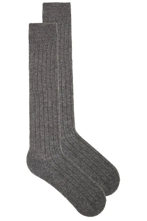 Swedish Stockings Bodil Chunky Knee High Socks - Grey