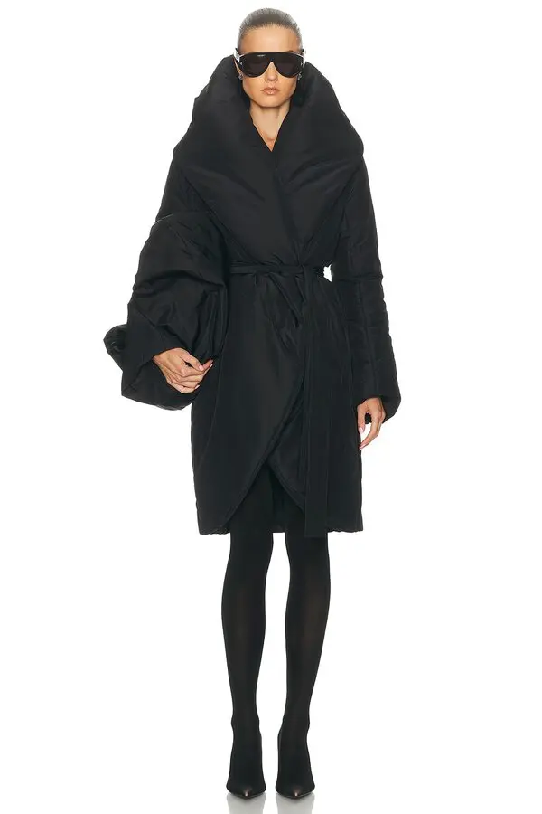 Norma Kamali Shawl Collar Sleeping Bag Coat