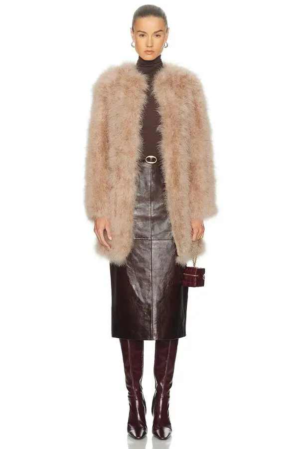 YVES SALOMON Feather Jacket