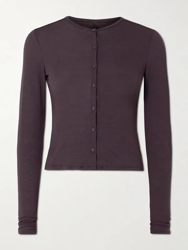 SKIMS Sheer Modal-blend Cardigan