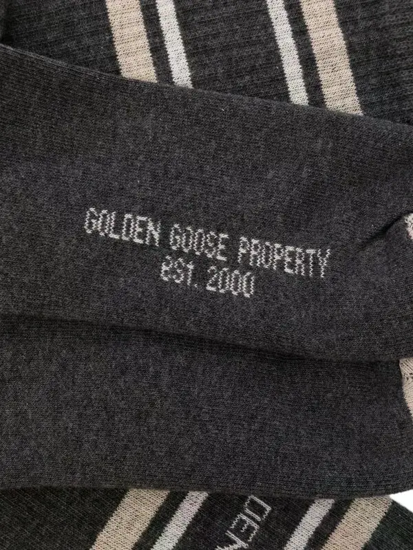 GOLDEN GOOSE Ribbed Socks - Grey