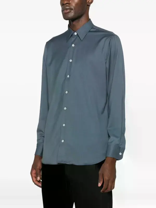 LARDINI Buttoned Shirt - Blue