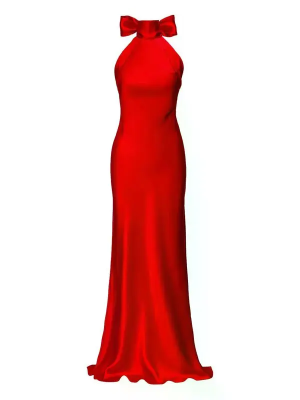 IL VOLO Halterneck Maxi Dress