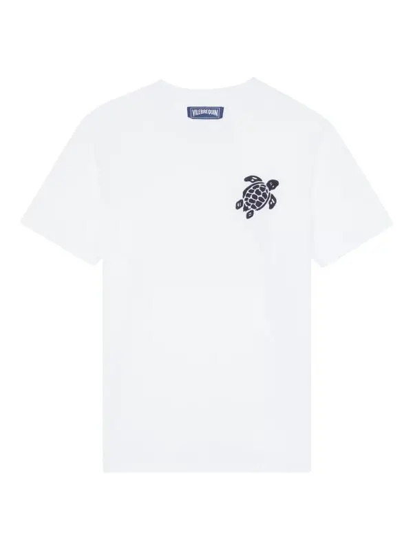 Vilebrequin Crew-neck Turtle-embroidered T-shirt