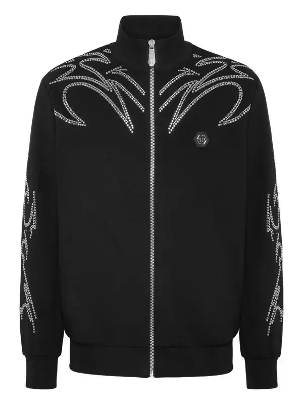 Philipp Plein Stud-embellished Track Jacket
