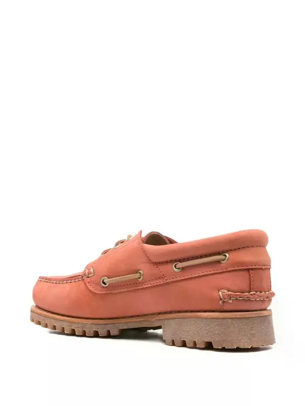 Timberland Leather Boat Shoes - Red