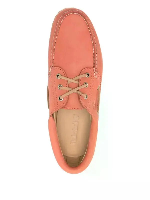 Timberland Leather Boat Shoes - Red
