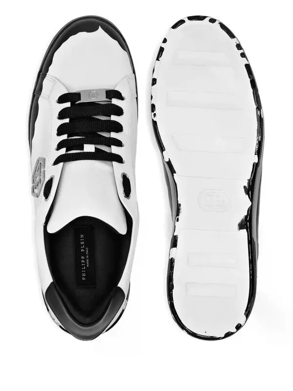 Philipp Plein Paint-splatter Low-top Sneakers