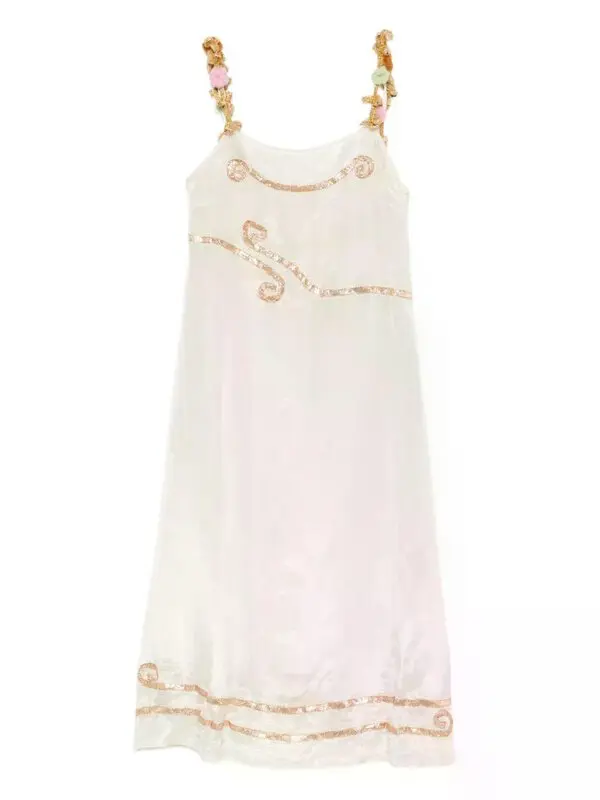 BODE Lido Strappy Embellished Dress