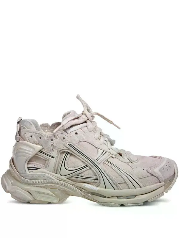 Balenciaga Panelled Design Sneakers - Neutrals